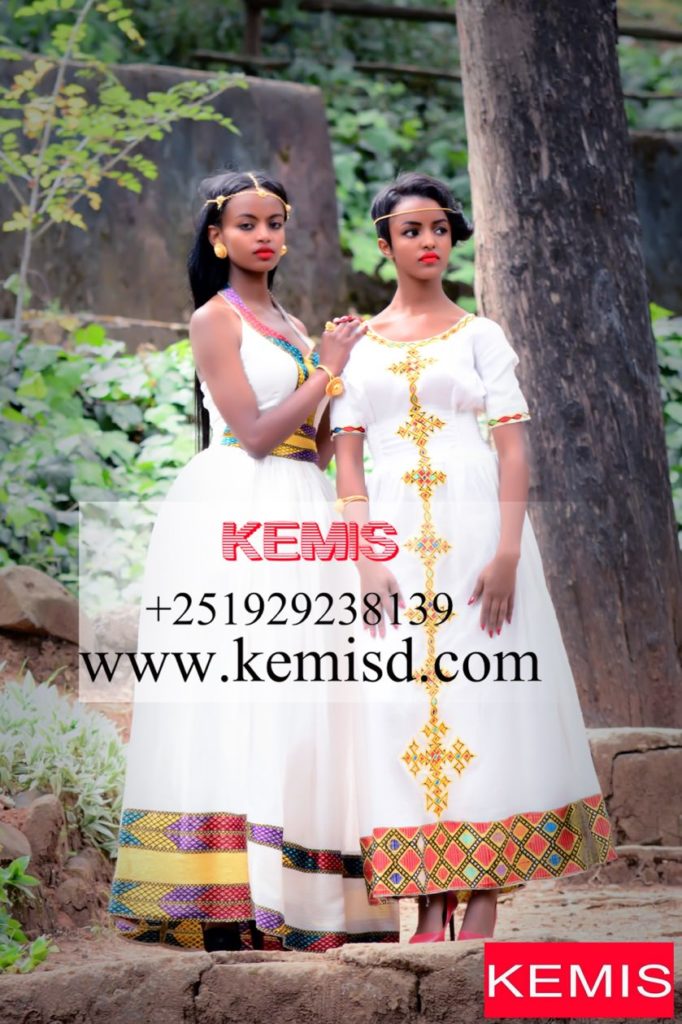 KATHRYN ETHIOPIAN TRADITIONAL DRESS NEW STYLE - Kemis Designs